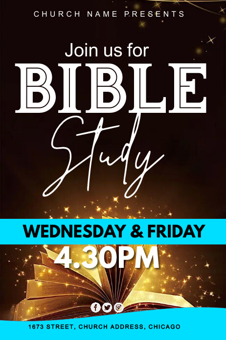 bible study Templat | PosterMyWall