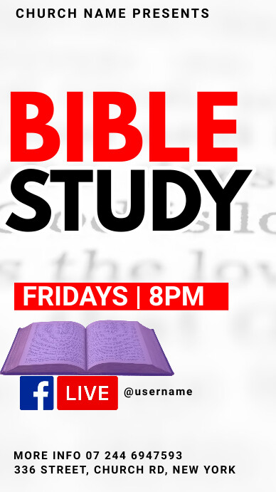 bible study Template | PosterMyWall