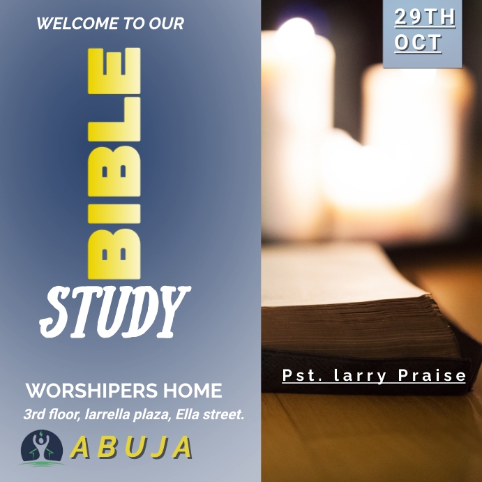 Bible study Template | PosterMyWall