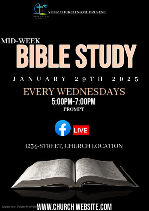 Bible study Template | PosterMyWall