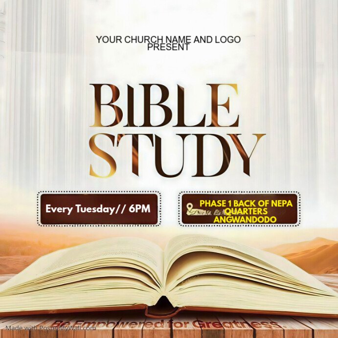 Bible study Template | PosterMyWall