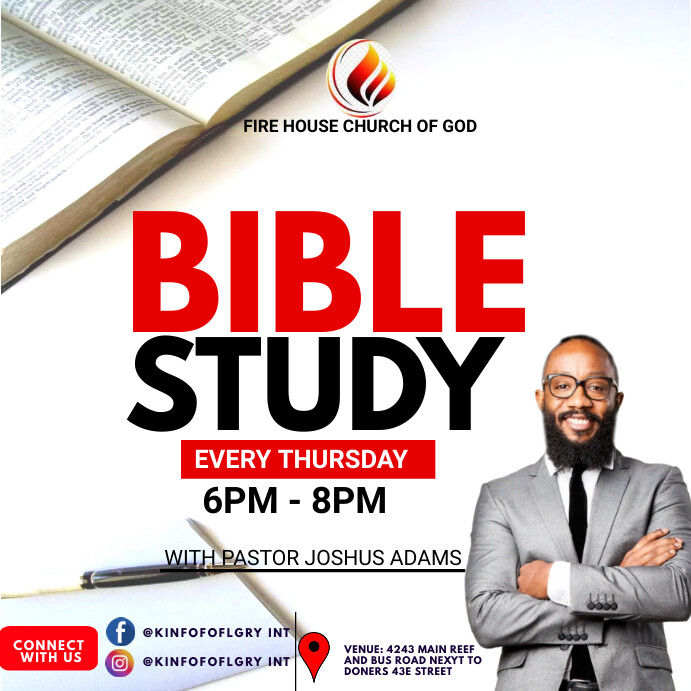 Plantilla de bible study | PosterMyWall