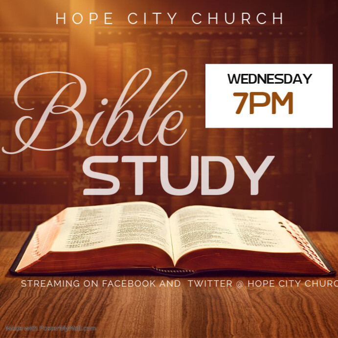 Modèle Bible study | PosterMyWall