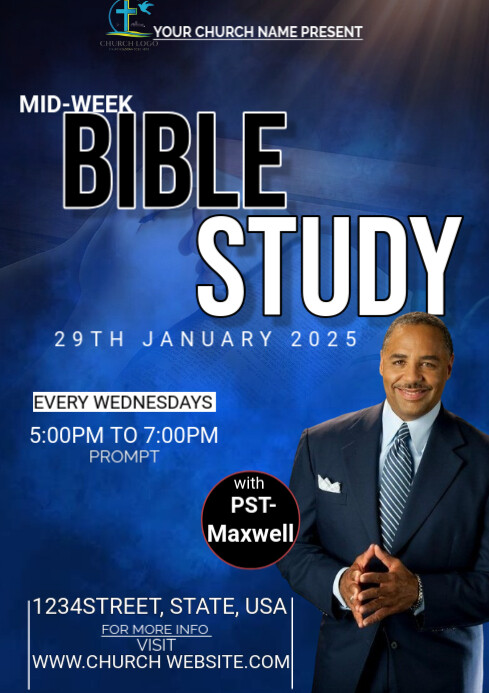 Bible study Template | PosterMyWall