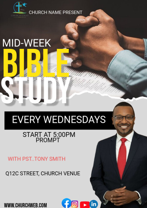 Bible study Template | PosterMyWall