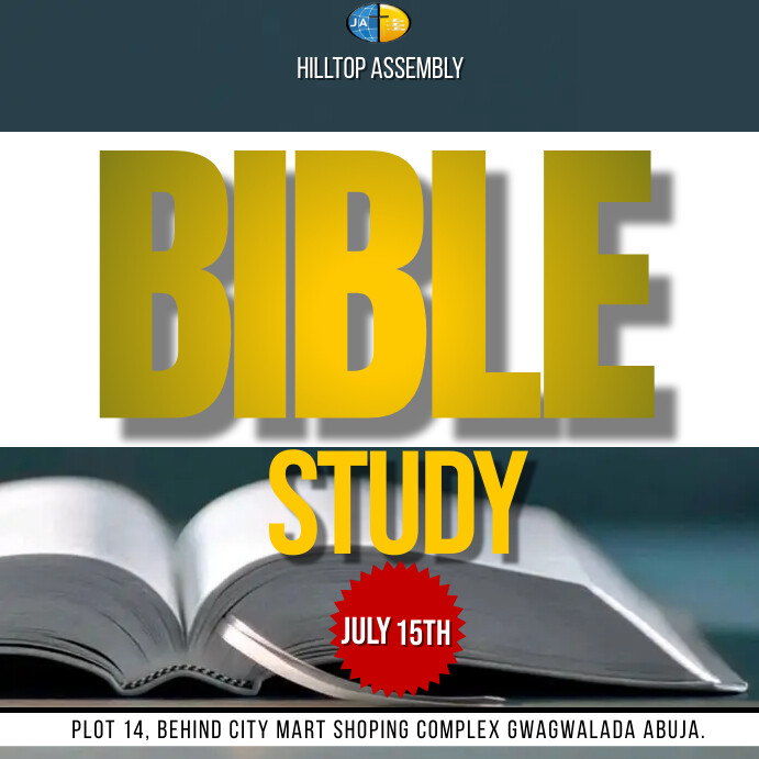 Modèle Bible study | PosterMyWall