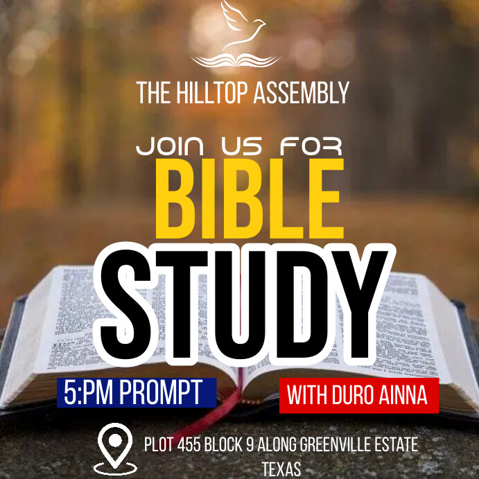Bible study Template | PosterMyWall