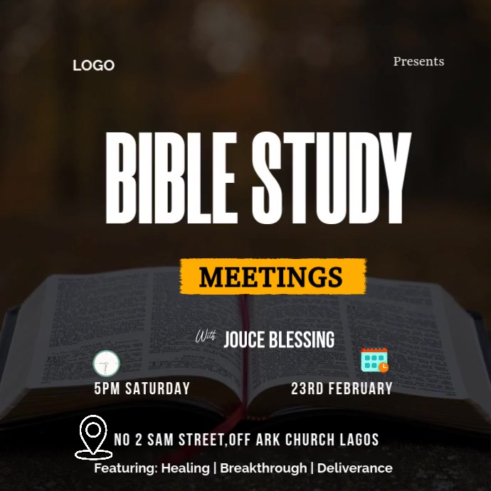 Copy of BIBLE STUDY | PosterMyWall
