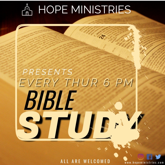 Bible Study Template | PosterMyWall