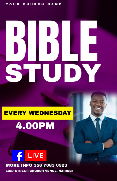 bible study Template | PosterMyWall