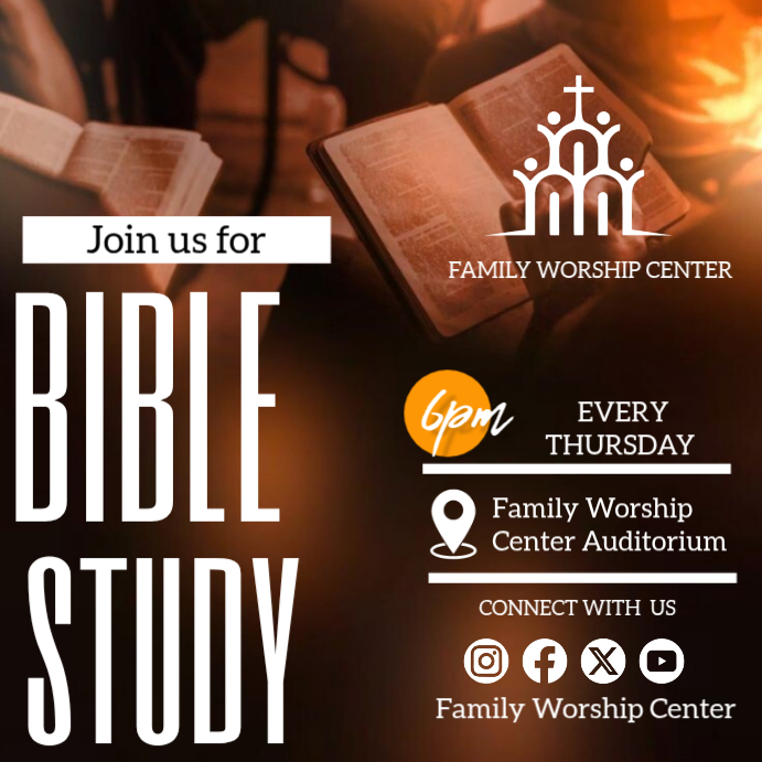 Bible study Template | PosterMyWall