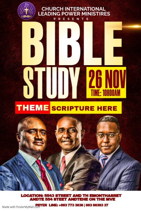 Bible study Templat | PosterMyWall