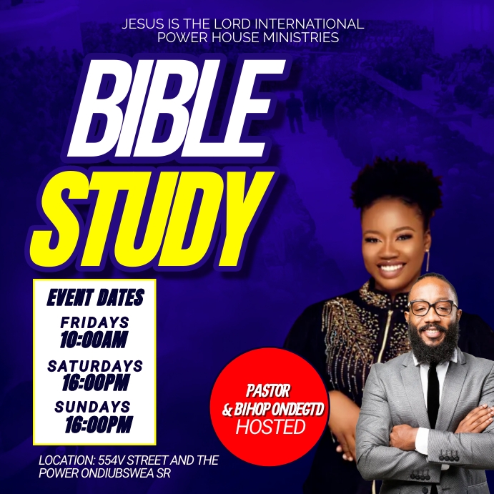 Plantilla de bible study | PosterMyWall