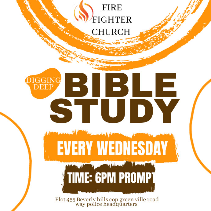 Modèle Bible study | PosterMyWall