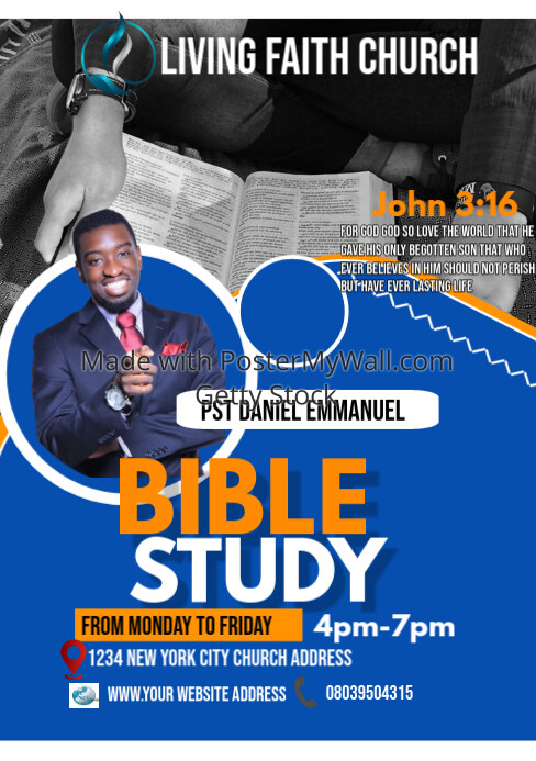 Modèle Bible study | PosterMyWall