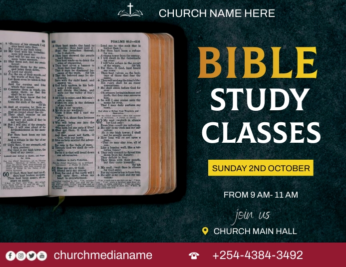 Pelajaran Alkitab Templat | PosterMyWall