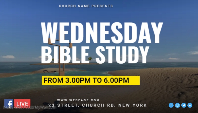 Bible study Template | PosterMyWall