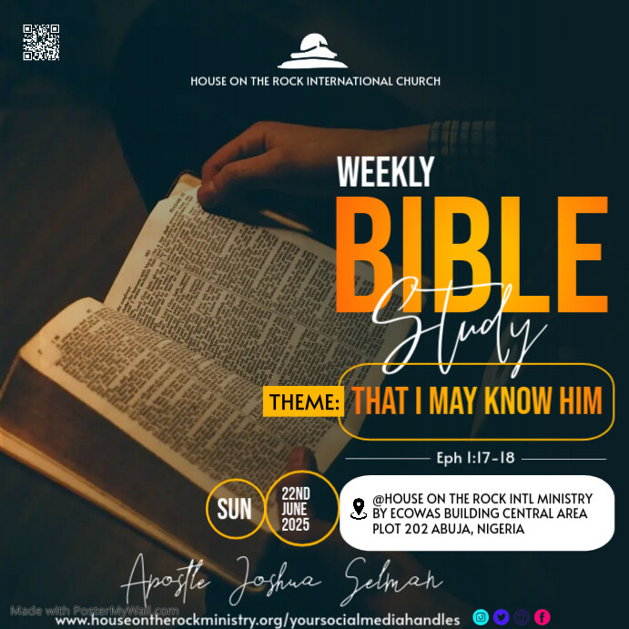 Copy of bible study design template | PosterMyWall