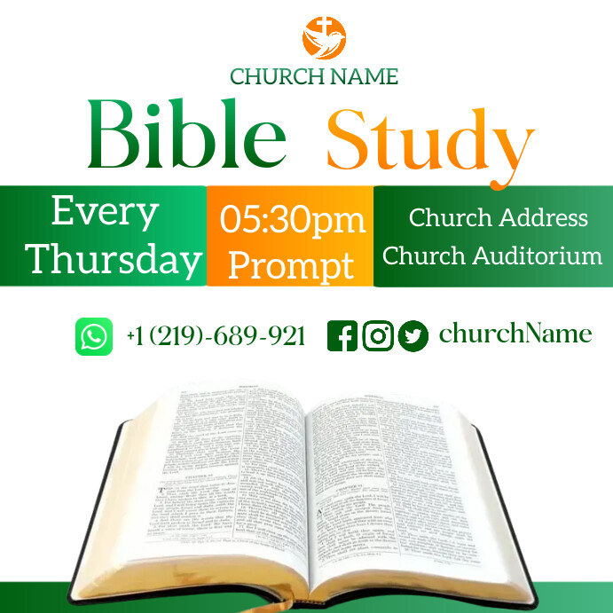 Modèle Bible study | PosterMyWall