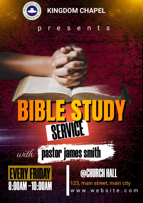 BIBLE STUDY Template | PosterMyWall