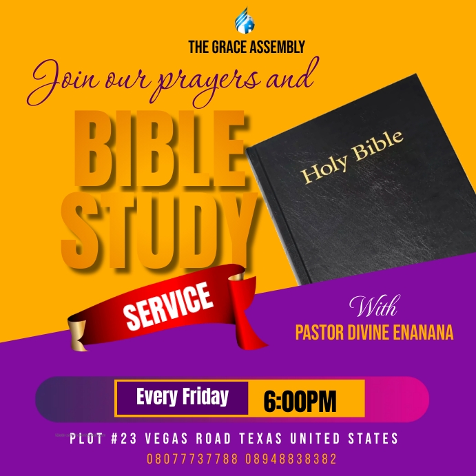 Copy of bible study | PosterMyWall