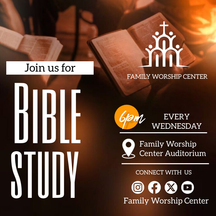 Bible study Template | PosterMyWall
