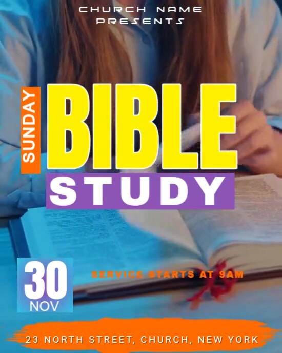 bible study Template | PosterMyWall