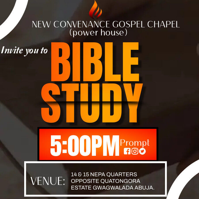 Bible study Template | PosterMyWall