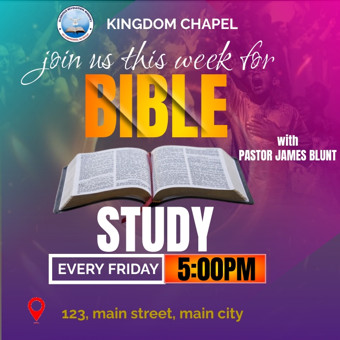 Plantilla de BIBLE STUDY | PosterMyWall