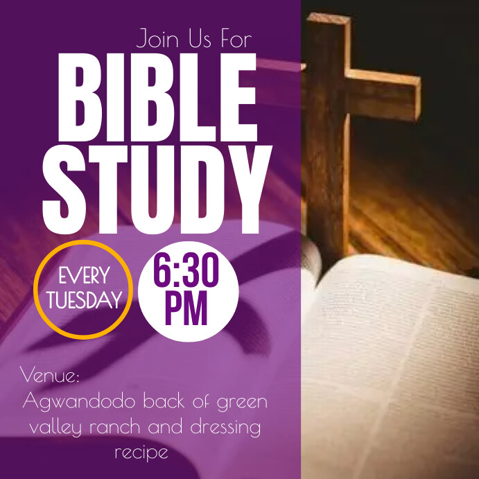 Bible study Template | PosterMyWall