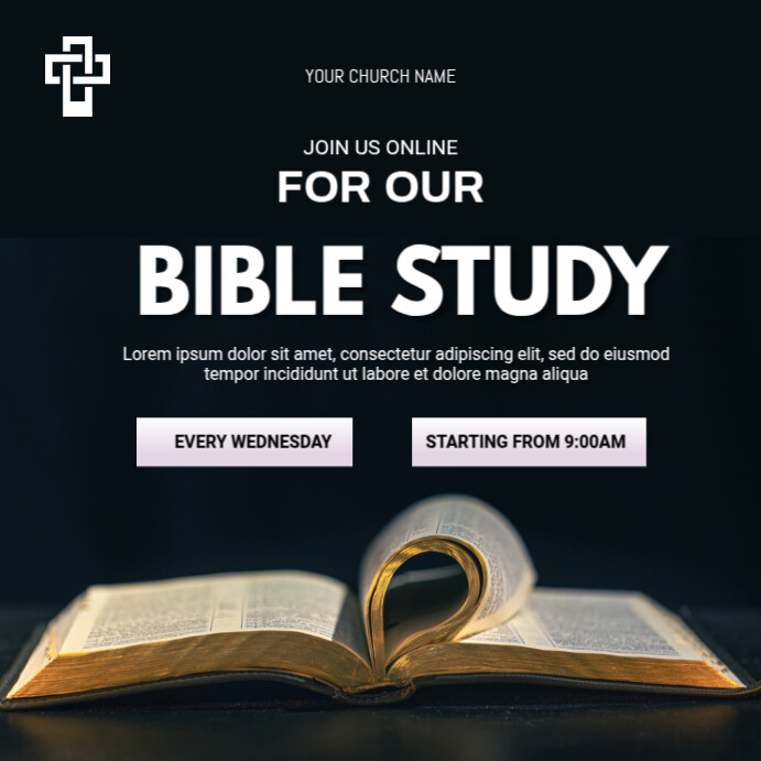 Bible Study Template | PosterMyWall