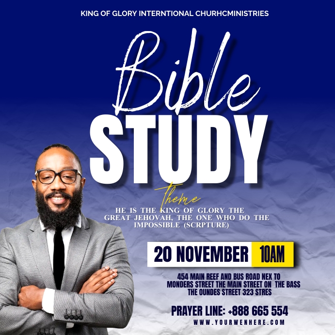 bible study Template | PosterMyWall