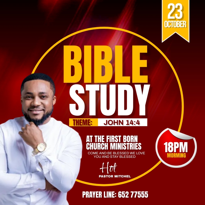 Bible study Template | PosterMyWall