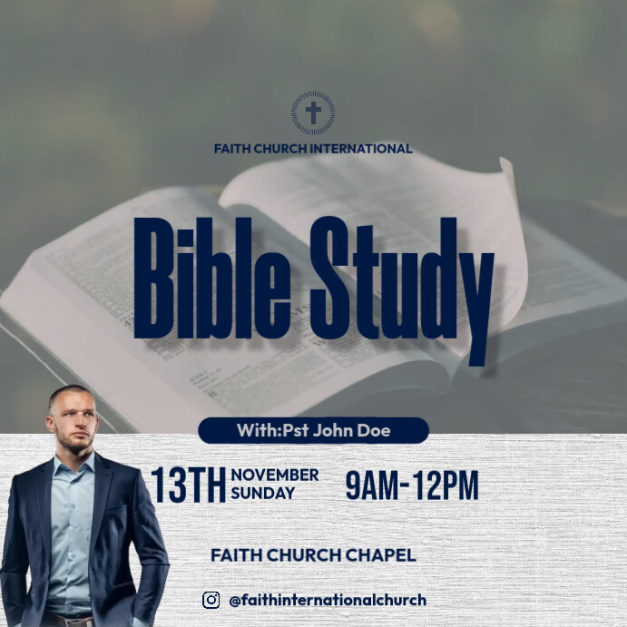 bible study Template | PosterMyWall