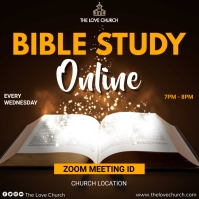 Zoom Bible Study Instagram Post Template | PosterMyWall