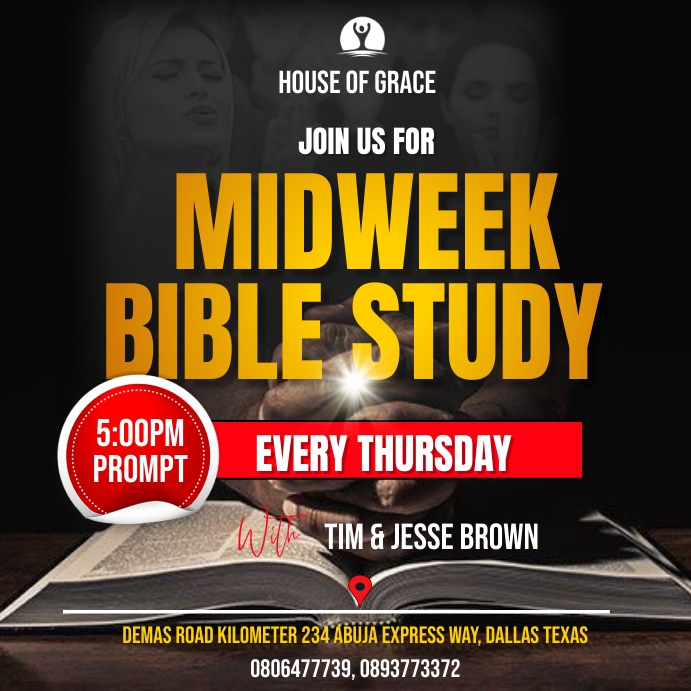 Bible study Template | PosterMyWall