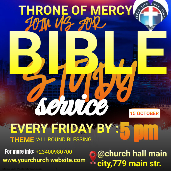 BIBLE STUDY Template | PosterMyWall