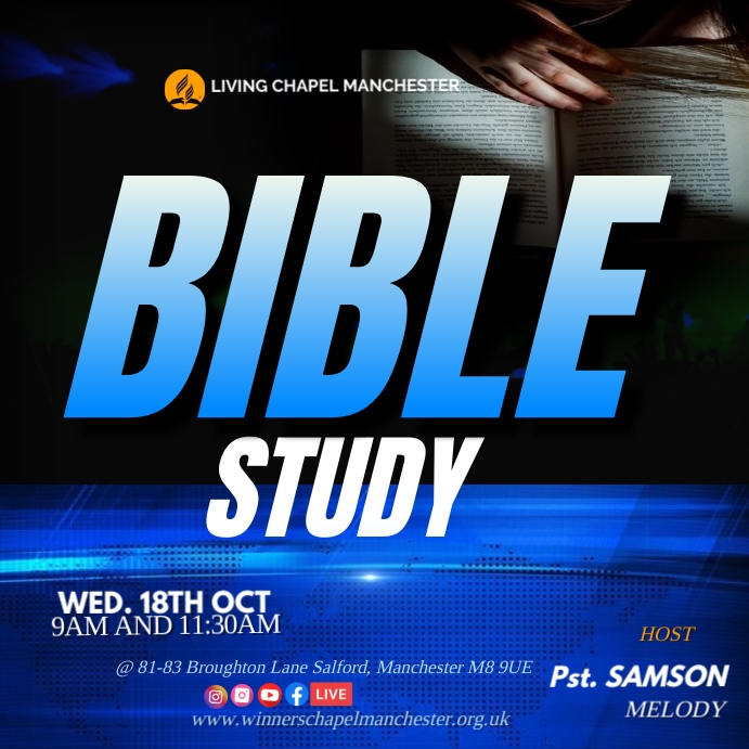 BIBLE STUDY Template | PosterMyWall