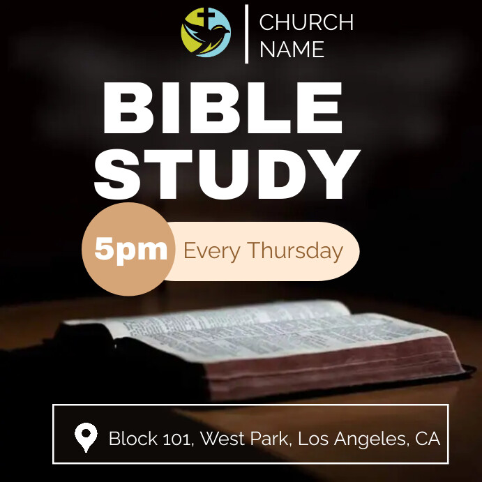 Modèle Bible study | PosterMyWall