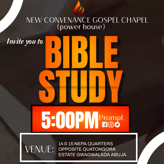 Bible study Template | PosterMyWall