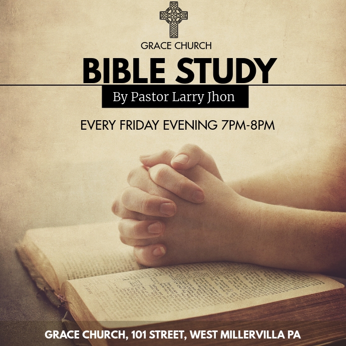 BIBLE STUDY Template | PosterMyWall