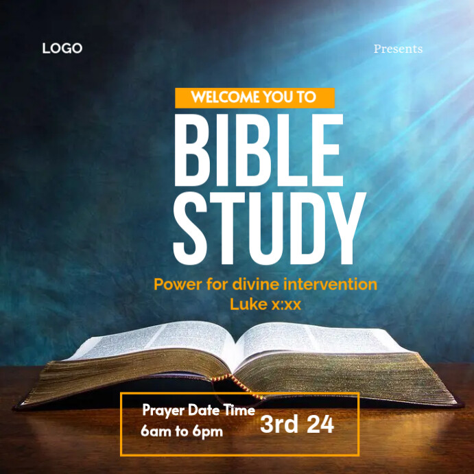 Copy of BIBLE STUDY | PosterMyWall