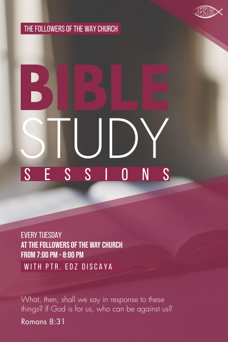 Bible Study Template | PosterMyWall