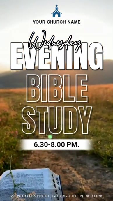 Plantilla de Bible Study | PosterMyWall