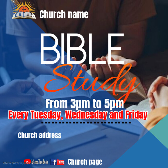 Bible study Template | PosterMyWall