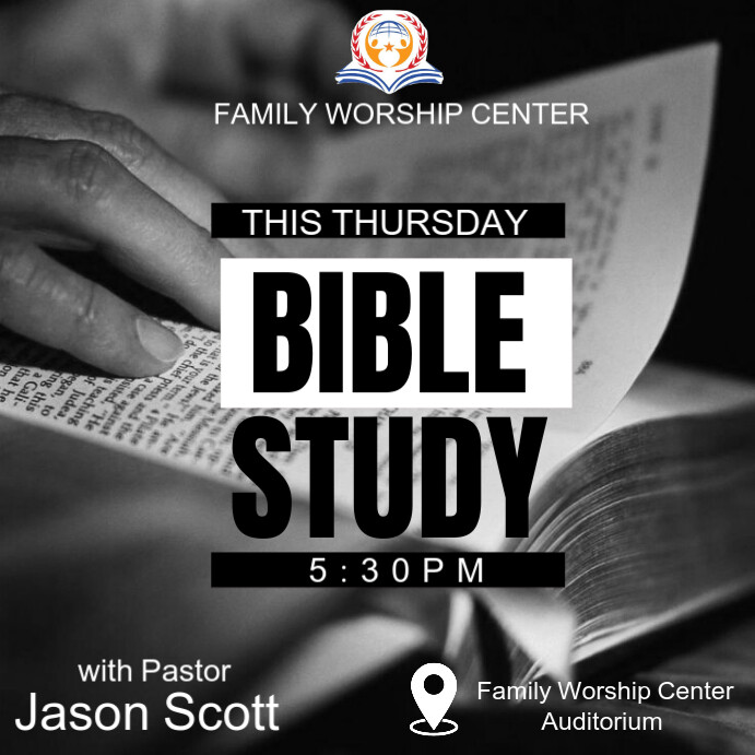 Modèle Bible study | PosterMyWall