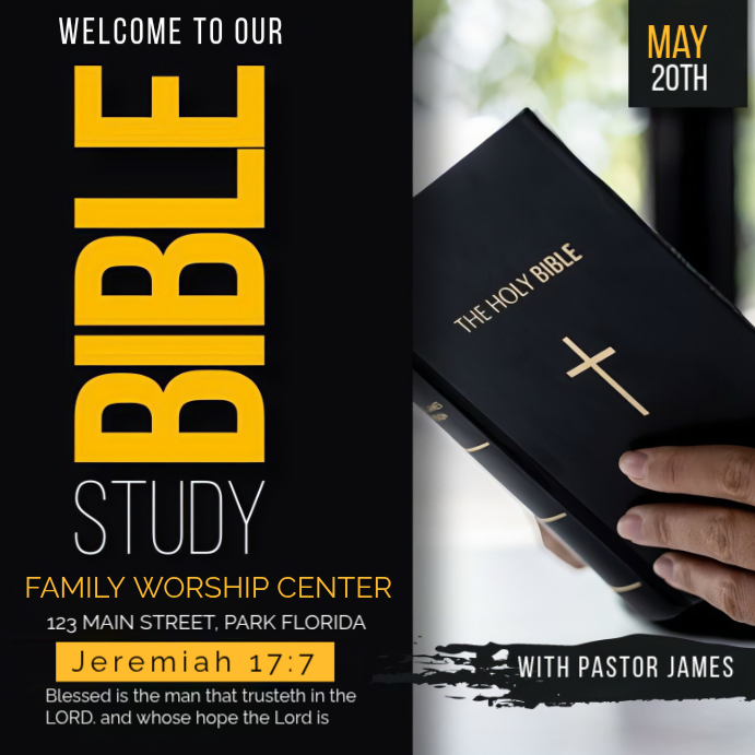 Bible study Template | PosterMyWall