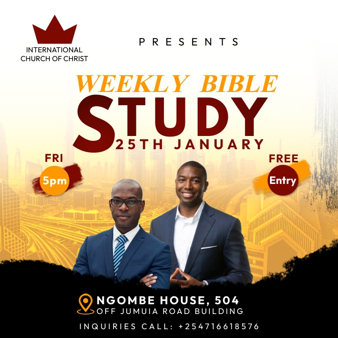 Bible Study/ Event flyer Template | PosterMyWall