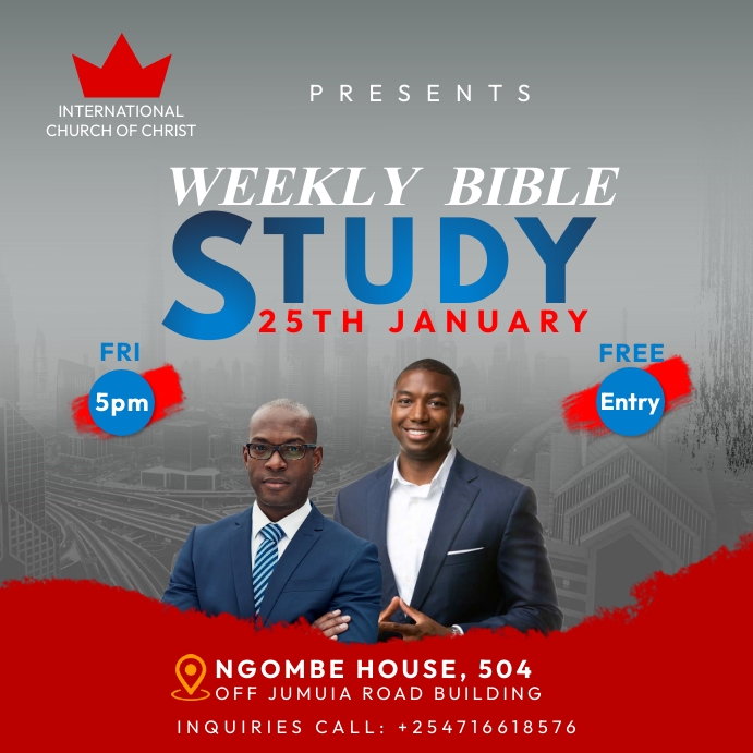 Bible Study/ Event flyer Template | PosterMyWall