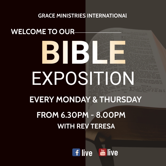 Bible study exposition Template | PosterMyWall
